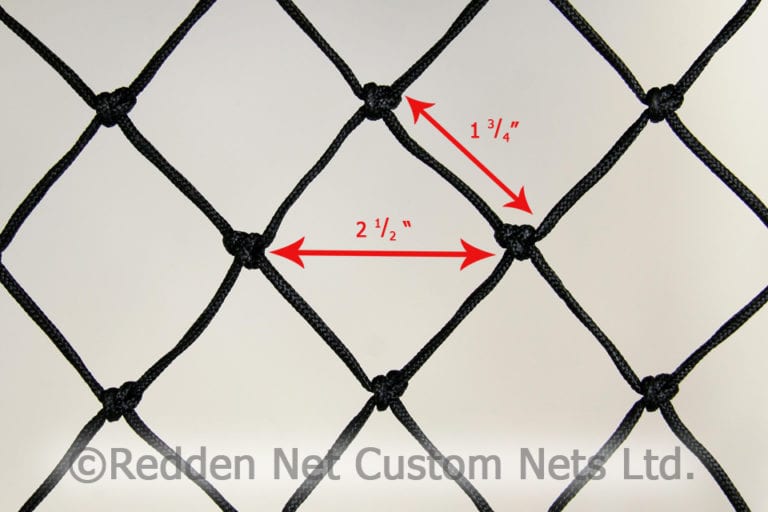 No. 22128-black-braided-knotted- nylon-coated | Redden Net Custom Nets